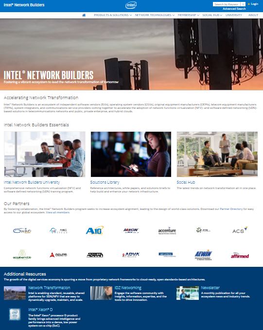 Intel Select Solutions for NFV with Advantech Networking Platforms